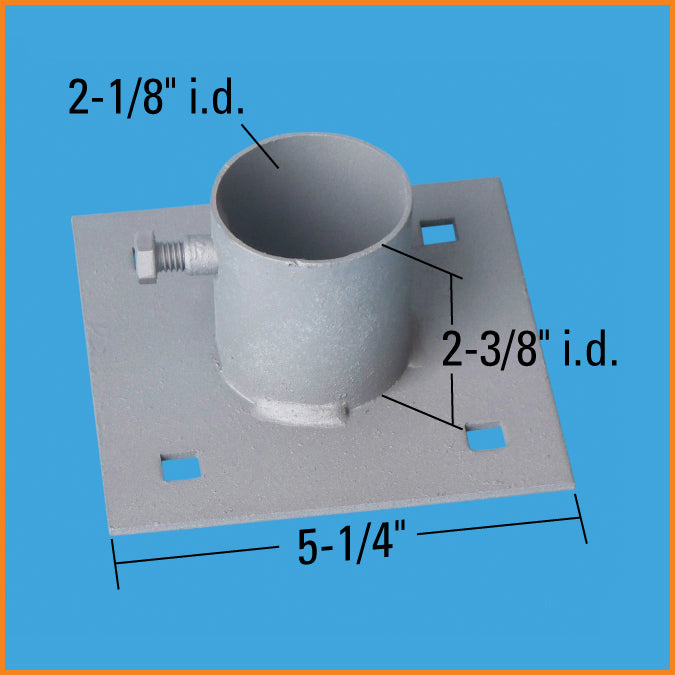 Dock Edge Base Plate, HD, Galvanized 86-102-F – BoatNDock.com
